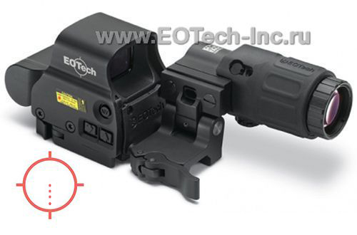 Голографический коллиматорный прицел EOTech EXPS3-4 и увеличитель G33, черный комплект